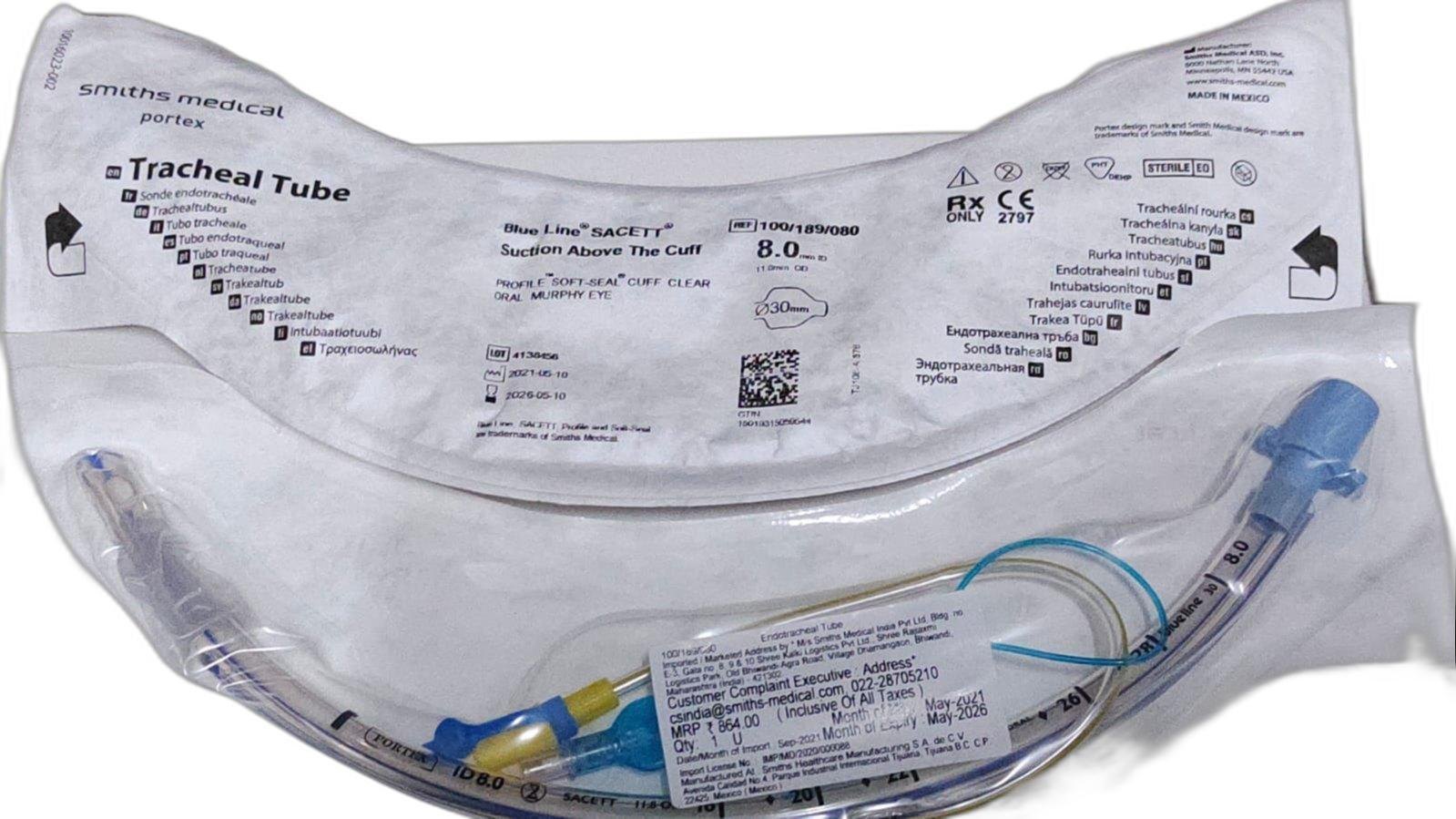 Portex SACETT Suction-Above-Cuff Endotracheal Tube