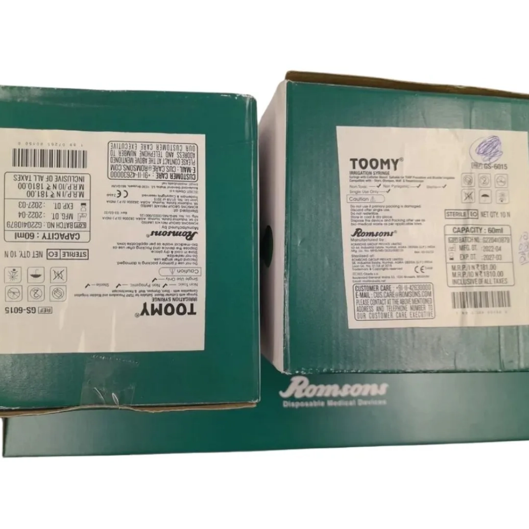 Buy Romsons Toomy Syringe With Catheter Mount 60ml Online